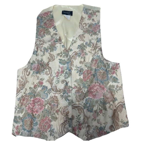 Jackets & Coats | Fundamental Things Vest Cottage Core Floral Pastel ...